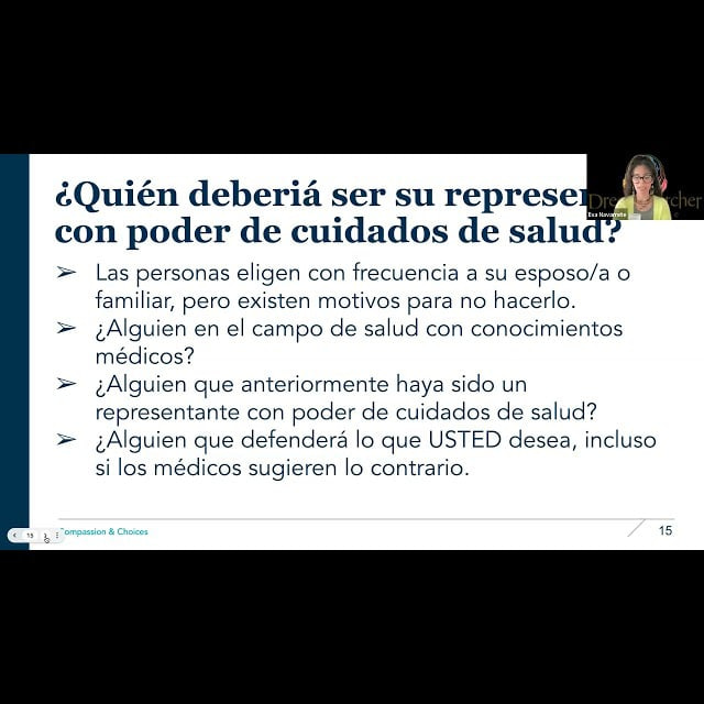 Spanish Advance Healthcare Directive workshop :: Taller de Directiva ...